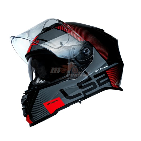 LS2 FF800 Storm II Epic Black Red Gloss Helmet (D Ring)– Moto Central