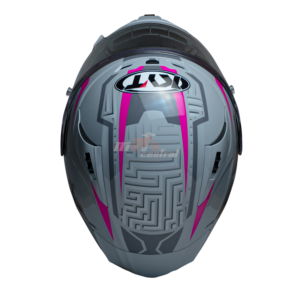 KYT Striker #02 Gloss Asphalt Grey Fuxia Helmet– Moto Central