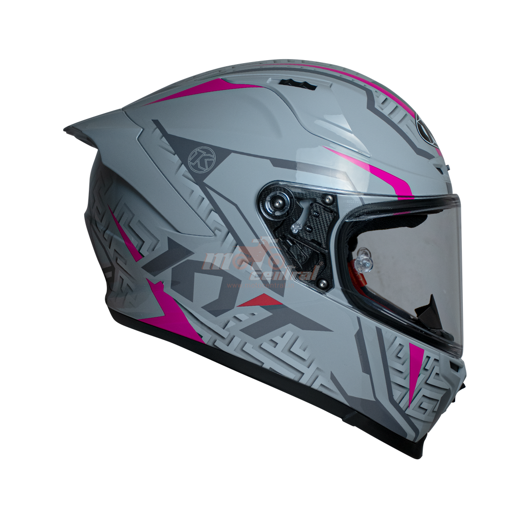 KYT Striker #02 Gloss Asphalt Grey Fuxia Helmet– Moto Central
