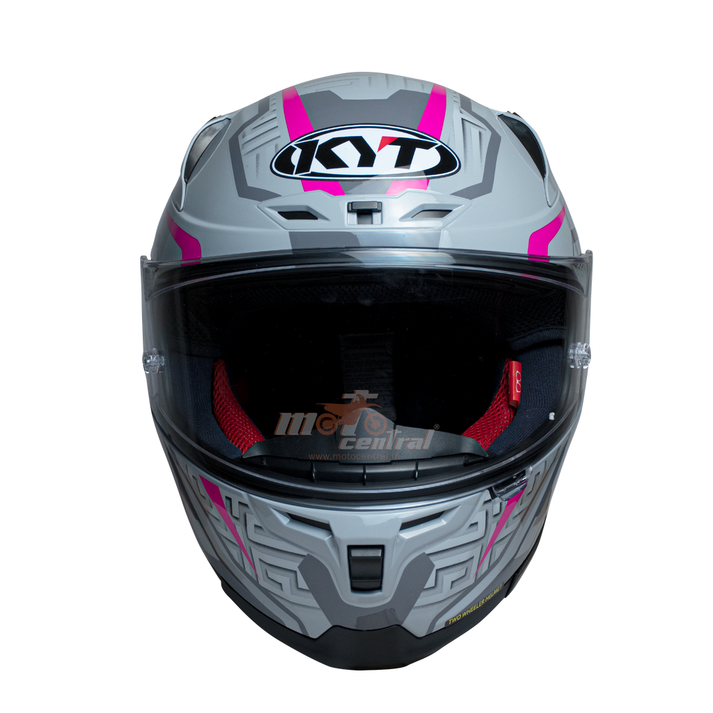 KYT Striker #02 Gloss Asphalt Grey Fuxia Helmet– Moto Central