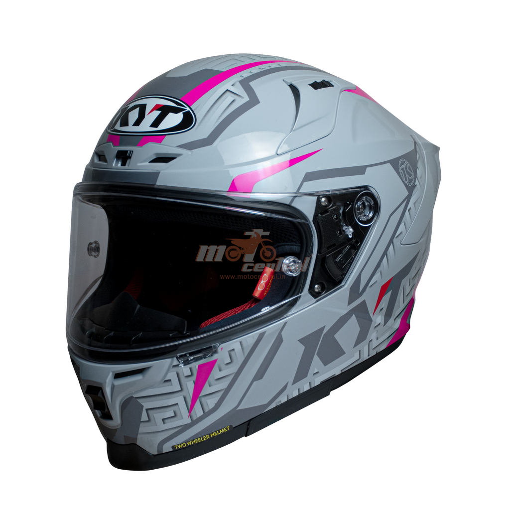 KYT Striker #02 Gloss Asphalt Grey Fuxia Helmet– Moto Central