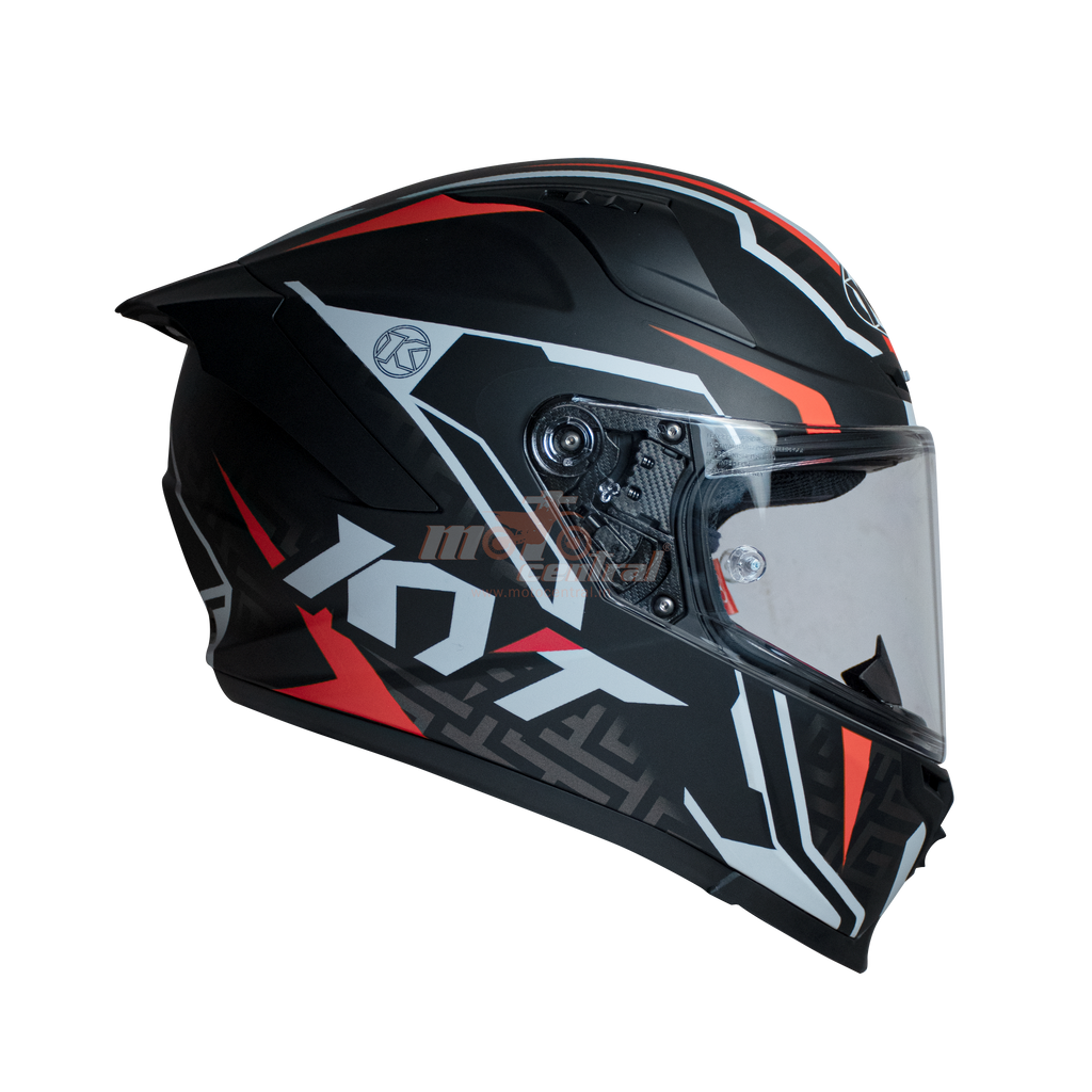 KYT Striker 2V #02 Matt Black Red Helmet– Moto Central