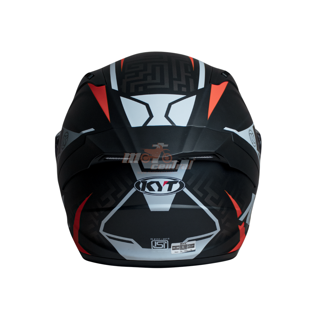 KYT Striker 2V #02 Matt Black Red Helmet– Moto Central