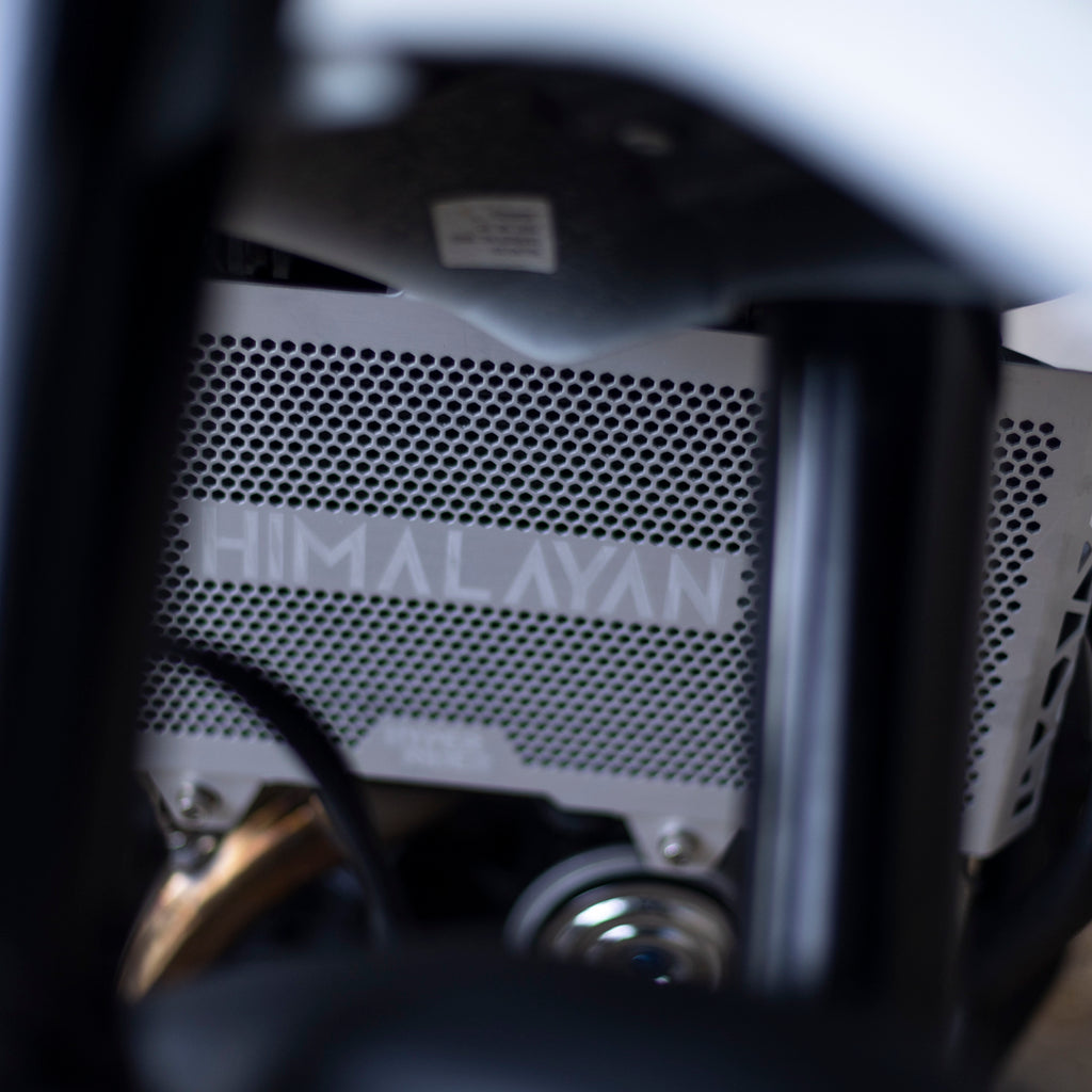 Hyperrider Royal Enfield Himalayan 450 Radiator Guard Silver (HRHIM450 ...