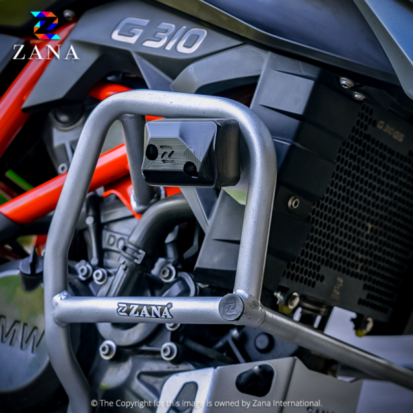 ZANA BMW G310GS LOWER ENGINE GUARD WITH PUCK SILVER (ZI-8185)– Moto Central