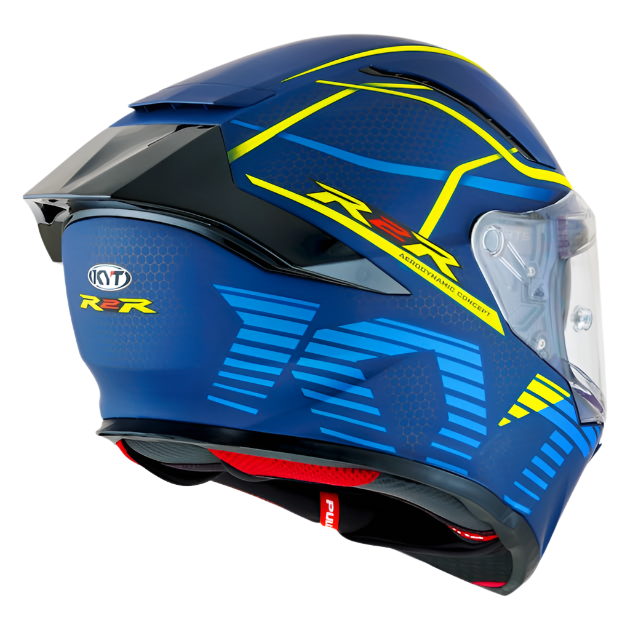 KYT R2R Pro Concept Matt Blue Yellow Helmet– Moto Central