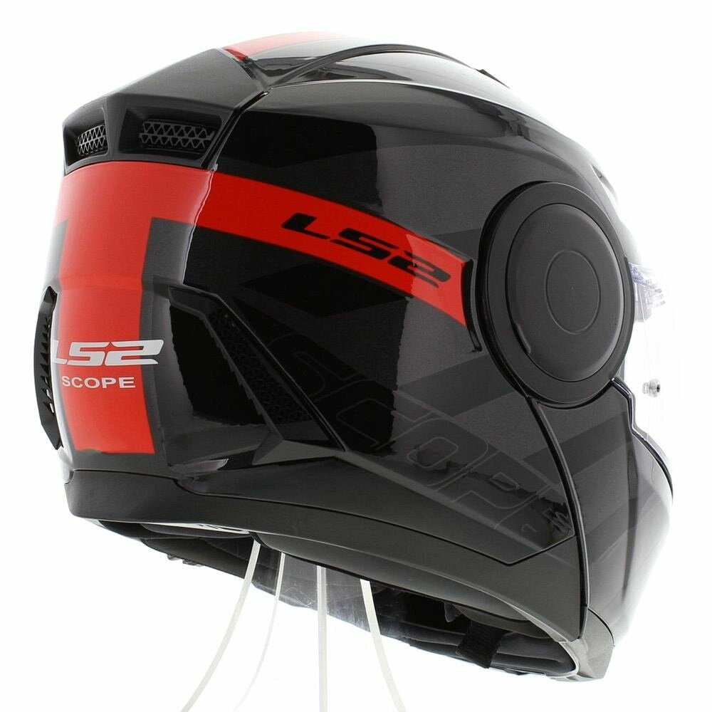 LS2 FF902 Scope HAMR Gloss Black Titanium Red Helmet– Moto Central