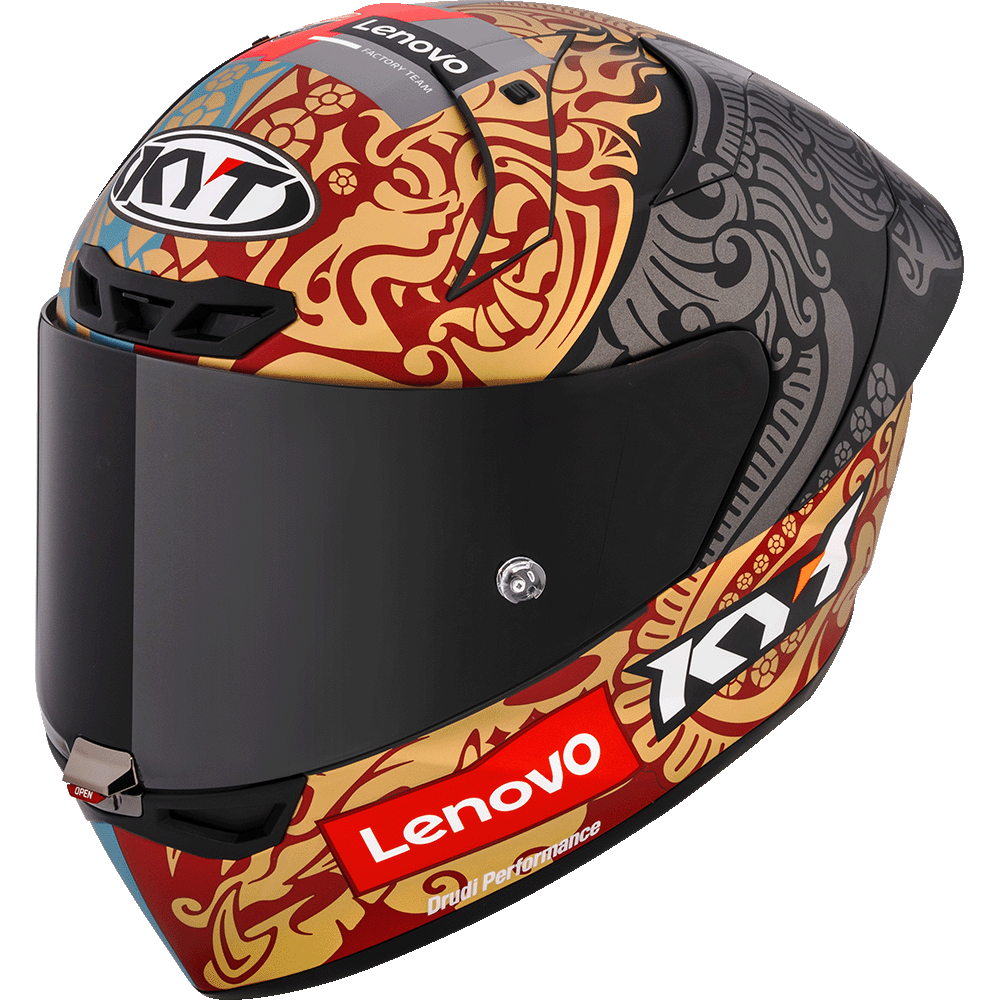 KYT KX1 RACE GP Bastianini Indonesia Replica 2023 with Sponsor Matt He ...