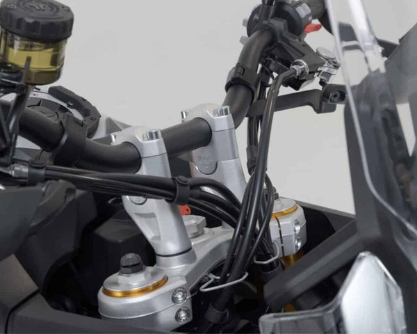 SW Motech 30mm Handlebar Risers for Triumph Tiger 900 GT Rally Pro Sil ...