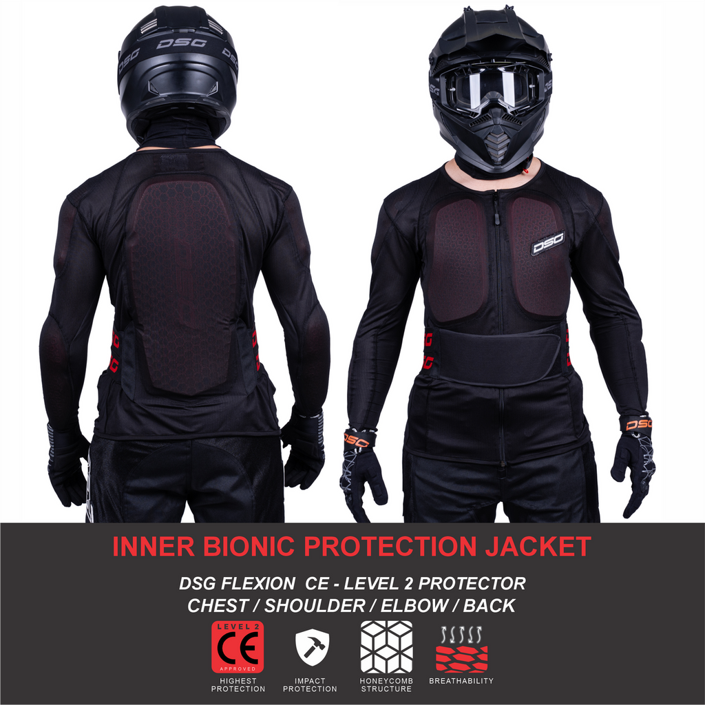 DSG ADV Riding Jacket Black Red– Moto Central