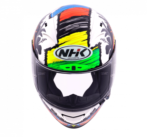 NHK GPR Tech Remy #3 Champion Gloss White Glitter Limited Edition Helm ...