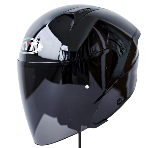 KYT NFJ Plain Gloss Black Helmet– Moto Central