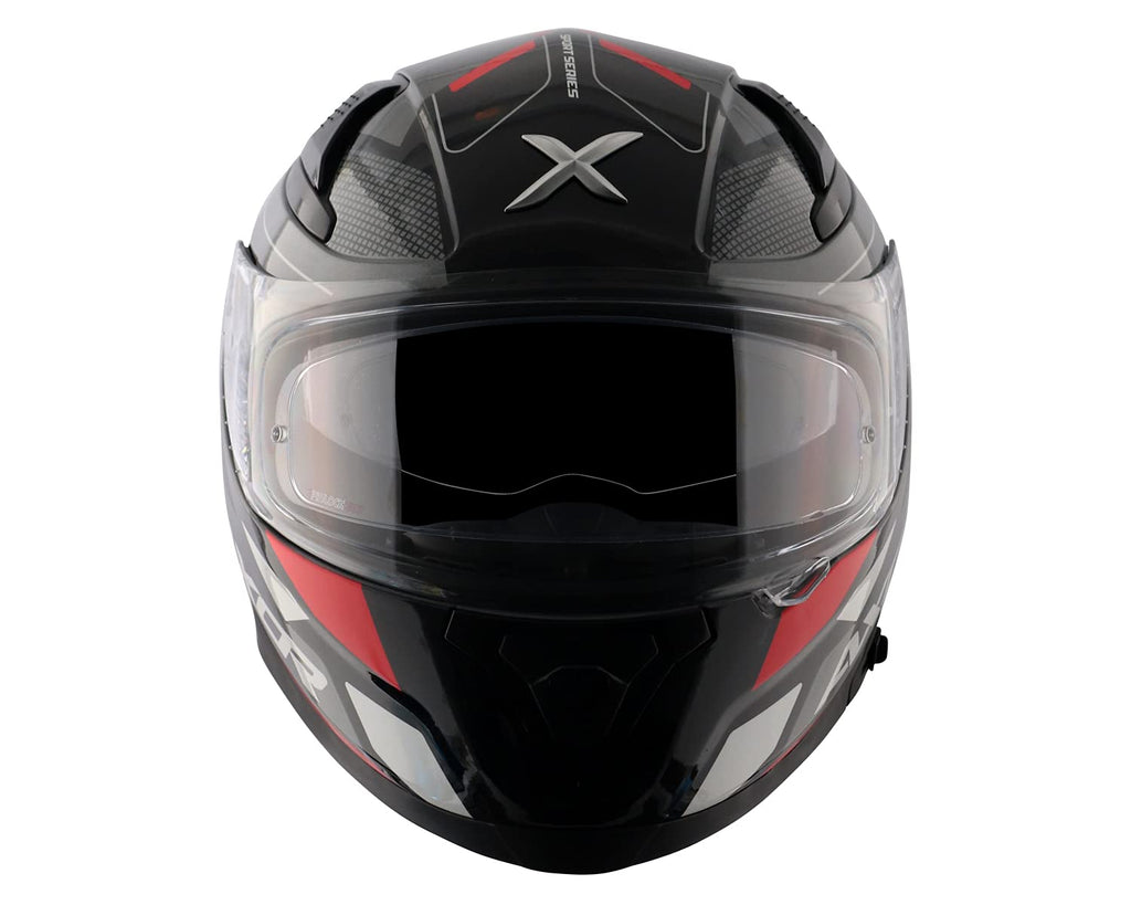 AXOR Apex Turbine Gloss Black Red Grey Helmet– Moto Central