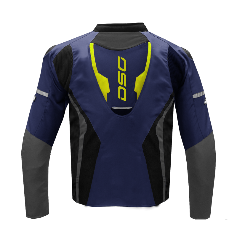 DSG Apex Air Flow Jacket Racing Blue Grey Yellow Fluro– Moto Central