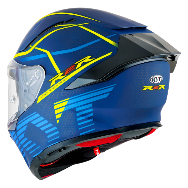 KYT R2R Pro Concept Matt Blue Yellow Helmet– Moto Central