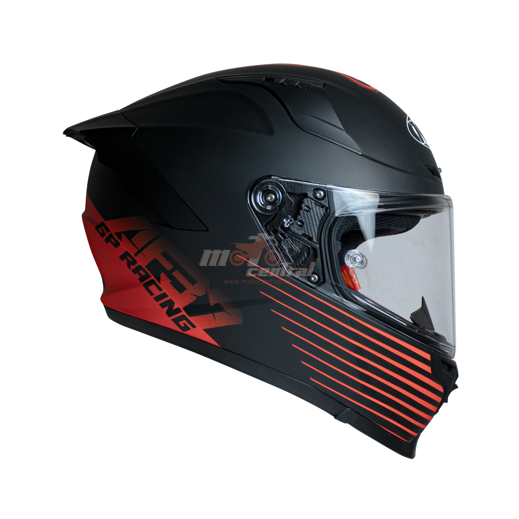 KYT Striker AF37 Livery Matt Black Red Helmet– Moto Central