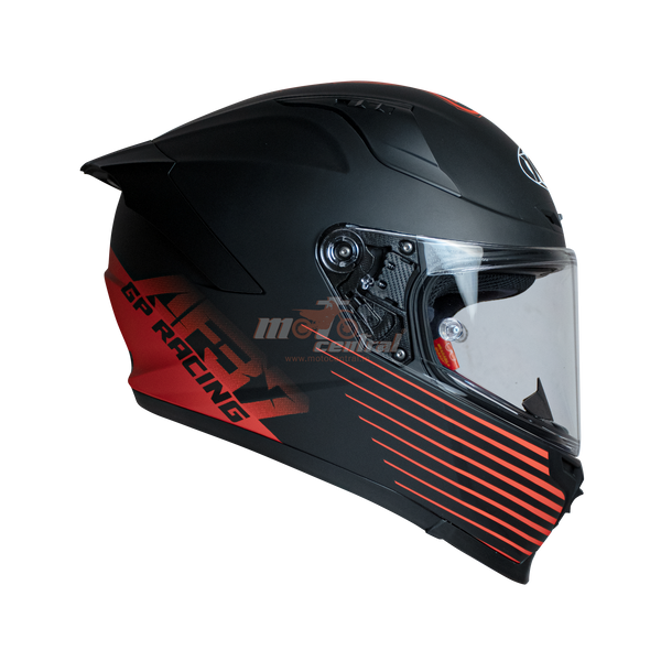 KYT Striker AF37 Livery Matt Black Red Helmet– Moto Central