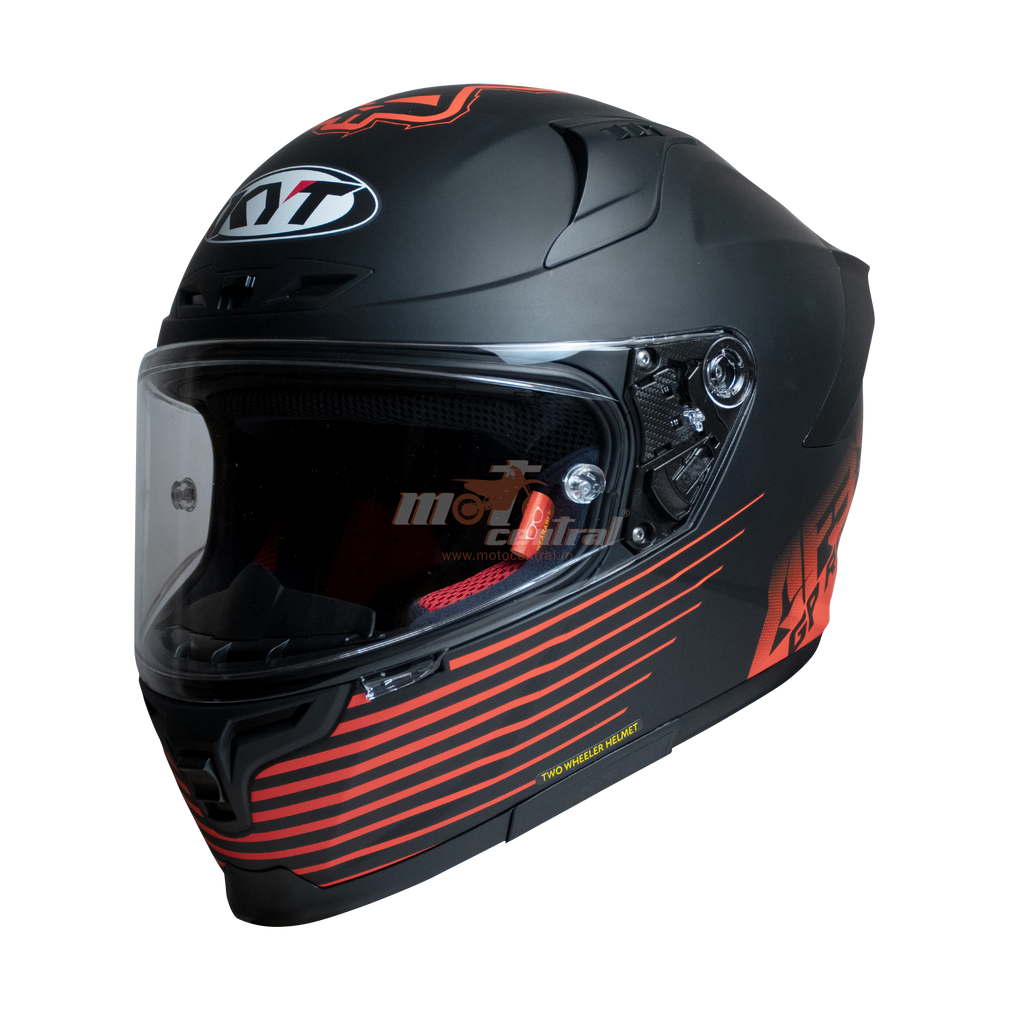 KYT Striker AF37 Livery Matt Black Red Helmet– Moto Central