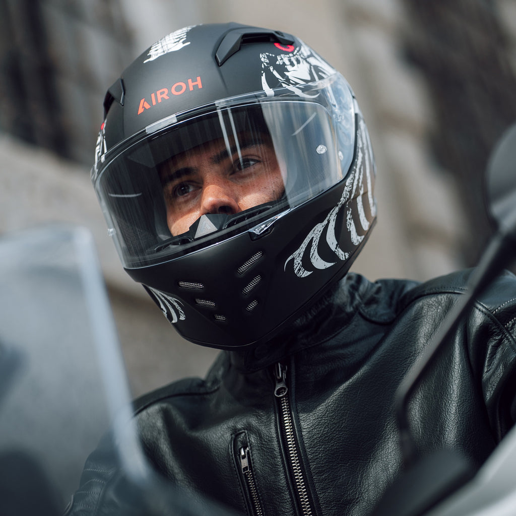 Airoh Connor Myth Black White Red Matt Helmet– Moto Central