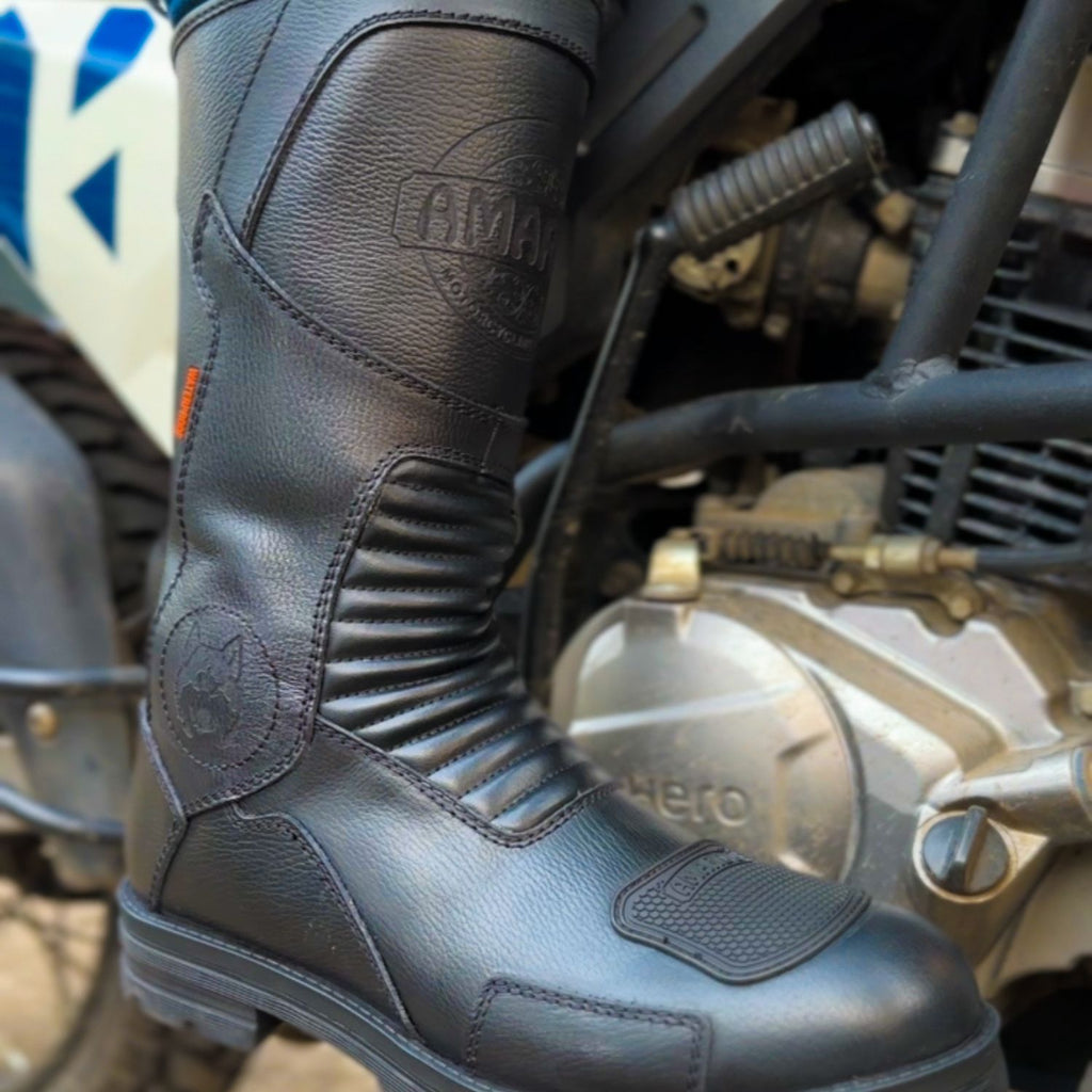 Amaroq Valiant Motorcycle Riding Boots (Black)– Moto Central