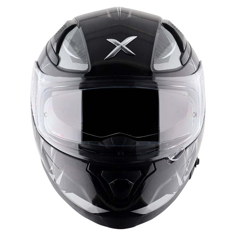 AXOR Apex Hunter Gloss Black Grey Helmet– Moto Central