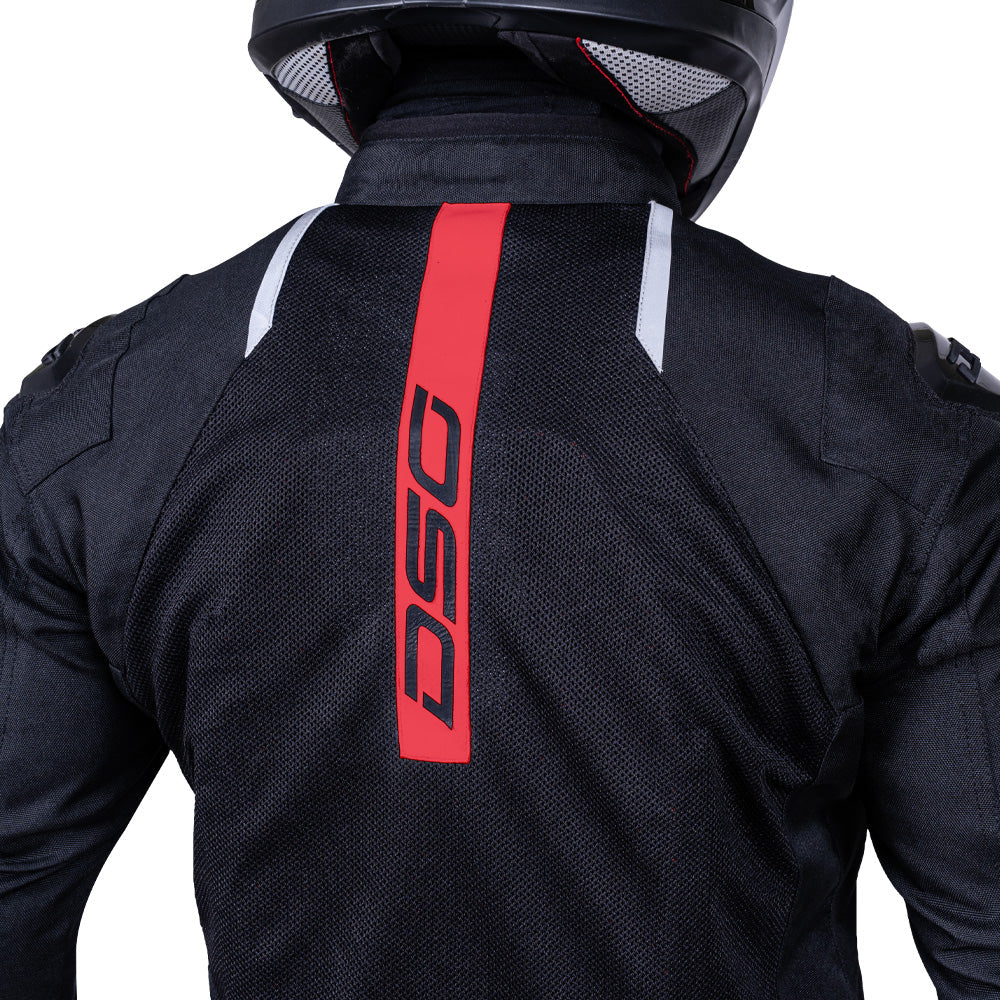 DSG GPX Riding Jacket Black Red– Moto Central