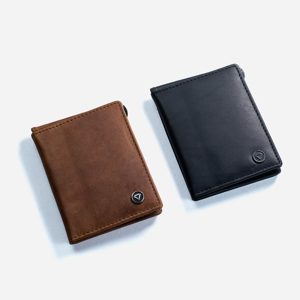 CARBONADO Tri Fold Money Clip Wallet (Black)– Moto Central