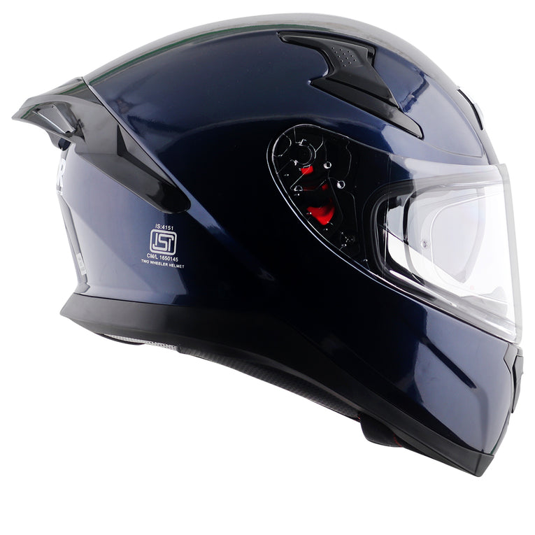 AXOR Apex Solid Gloss Deep Blue Helmet– Moto Central
