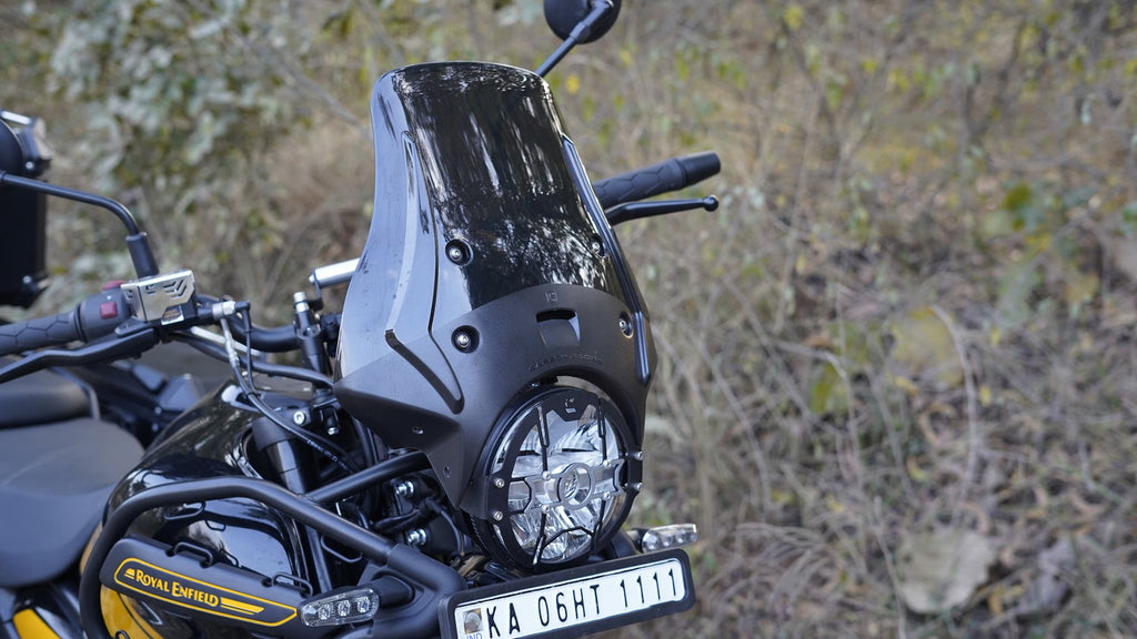 Carbon Racing Wanderer Touring Windshield for Royal Enfield Himalayan ...