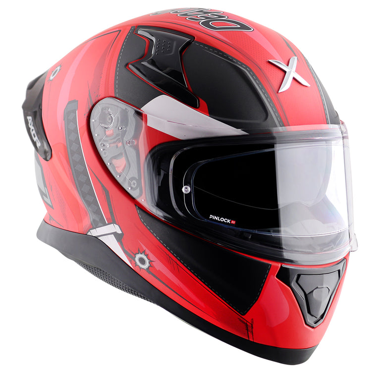 AXOR Apex Marvel Deadpool Dull Black Red Helmet– Moto Central