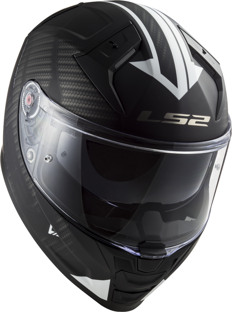 LS2 FF811 VECTOR II Splitter Gloss Black White Helmet– Moto Central