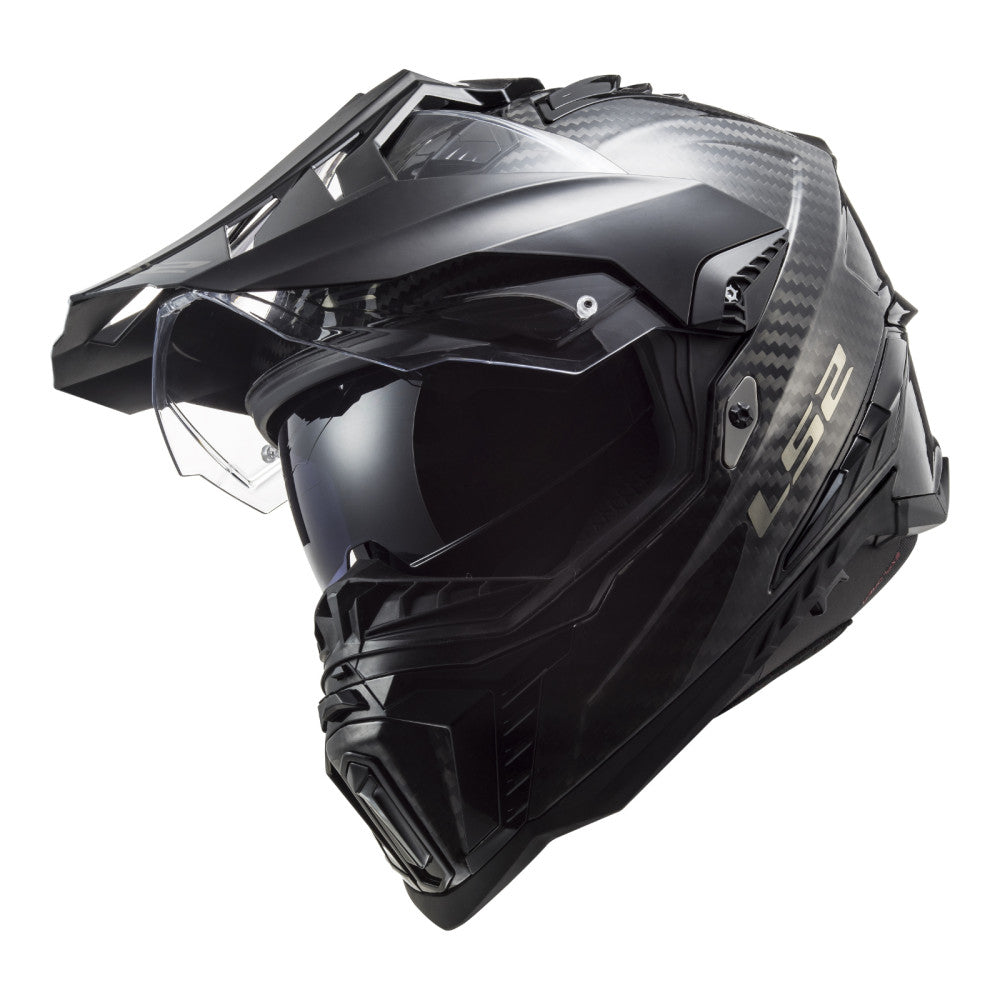 LS2 MX701 EXPLORER Carbon Solid Carbon Gloss Helmet– Moto Central