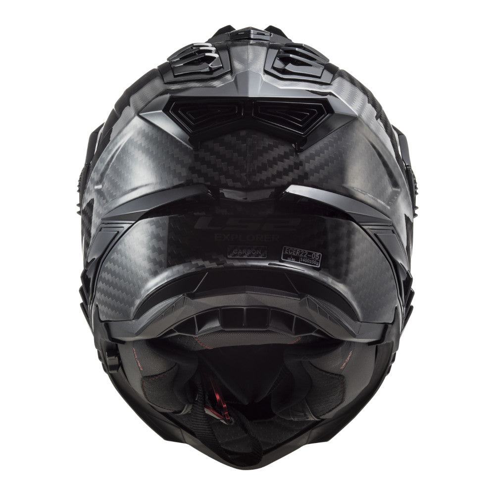 LS2 MX701 EXPLORER Carbon Solid Carbon Gloss Helmet– Moto Central