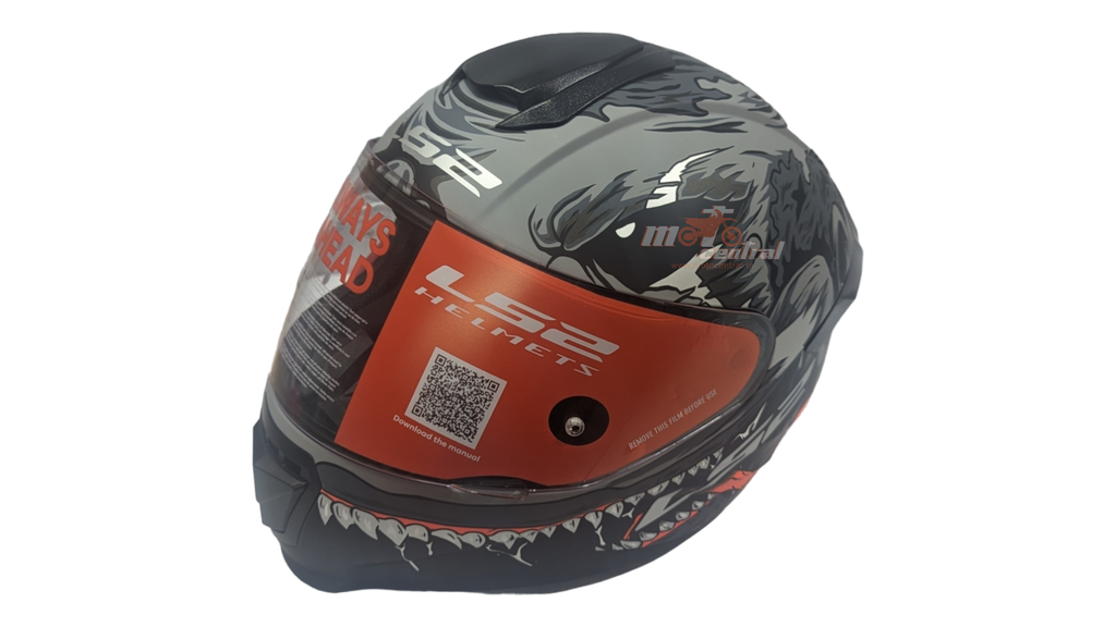 LS2 FF802 Flash Monster Black Grey Matt Helmet– Moto Central