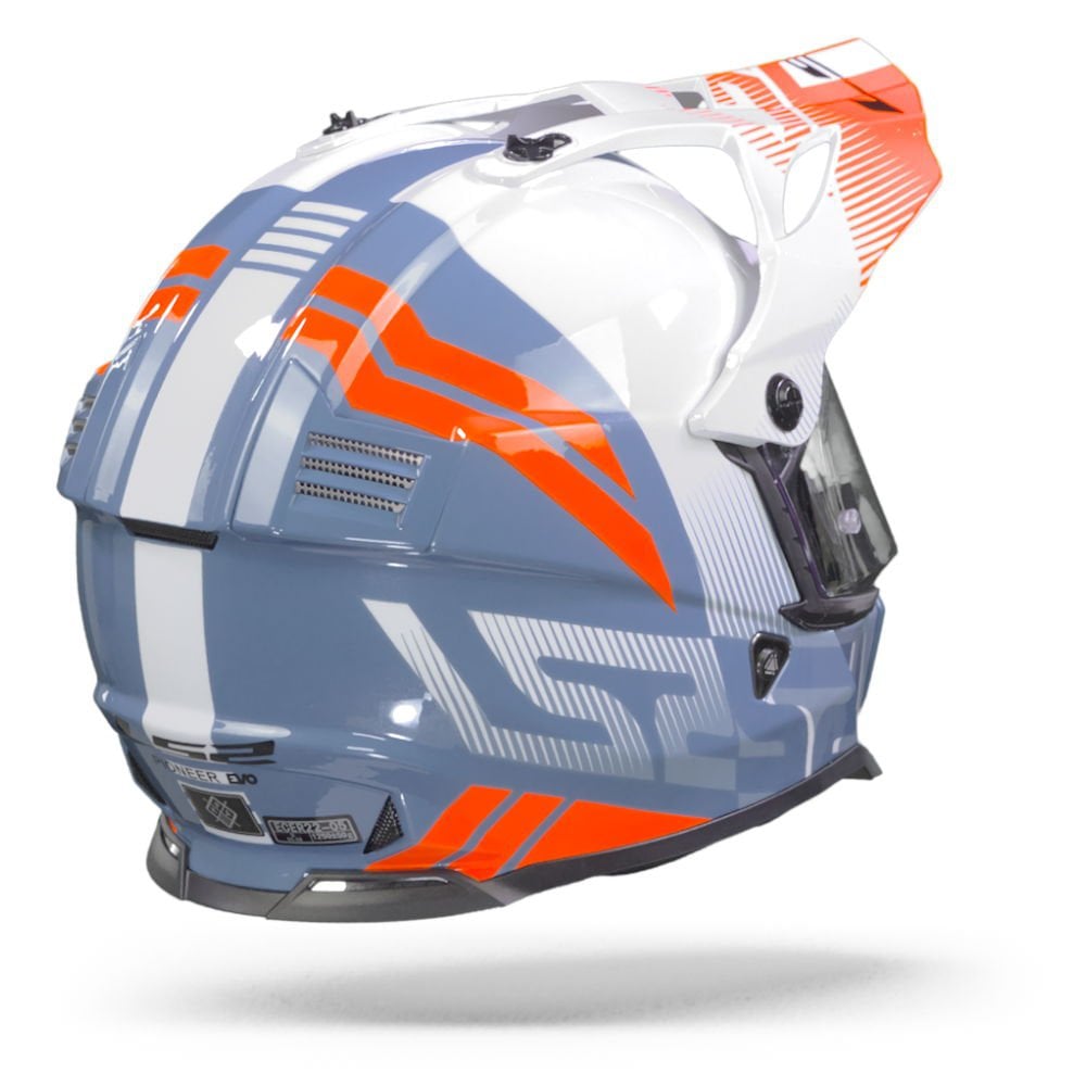 LS2 MX436 Pioneer Evo Evolve Gloss White Cobalt Blue Helmet– Moto Central
