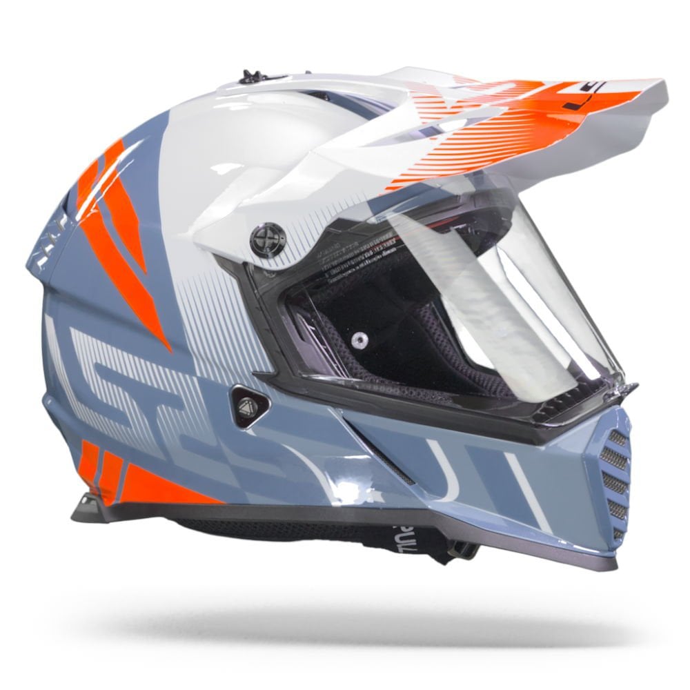 LS2 MX436 Pioneer Evo Evolve Gloss White Cobalt Blue Helmet– Moto Central