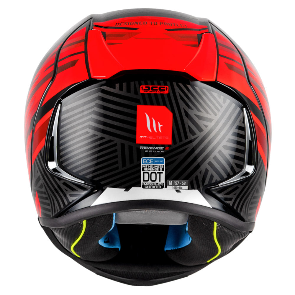 MT Revenge 2 Brush Gloss Red Helmet– Moto Central