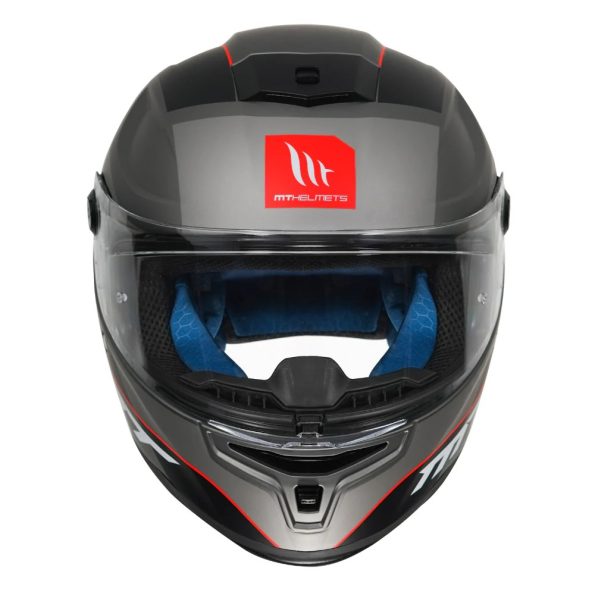 MT Hummer B AXN Gloss Black Grey C15 Helmet– Moto Central