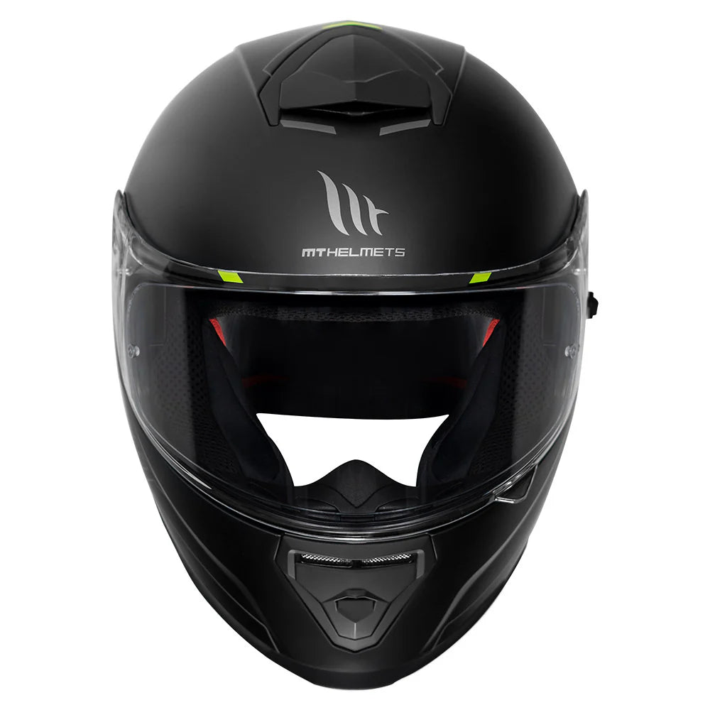 MT Thunder 3 SV Spoiler Solid A1 Matt Black Helmet– Moto Central