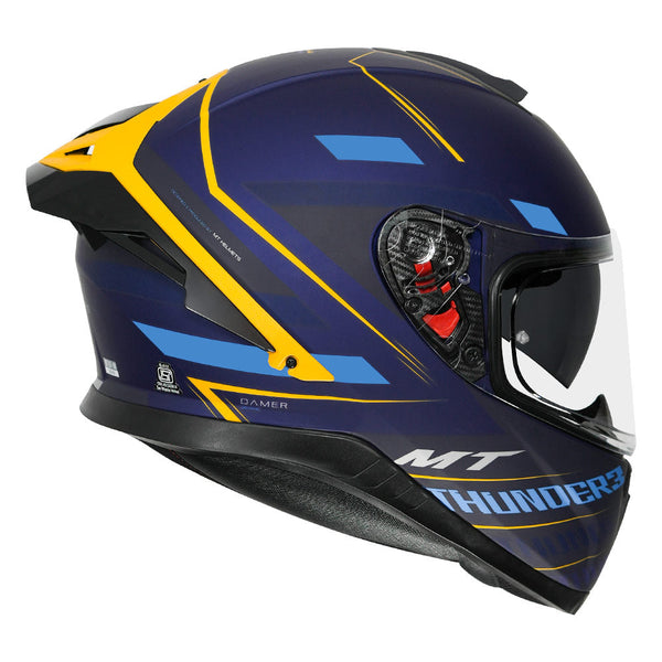 MT THUNDER 3 Pro Damer Matt Blue Helmet– Moto Central