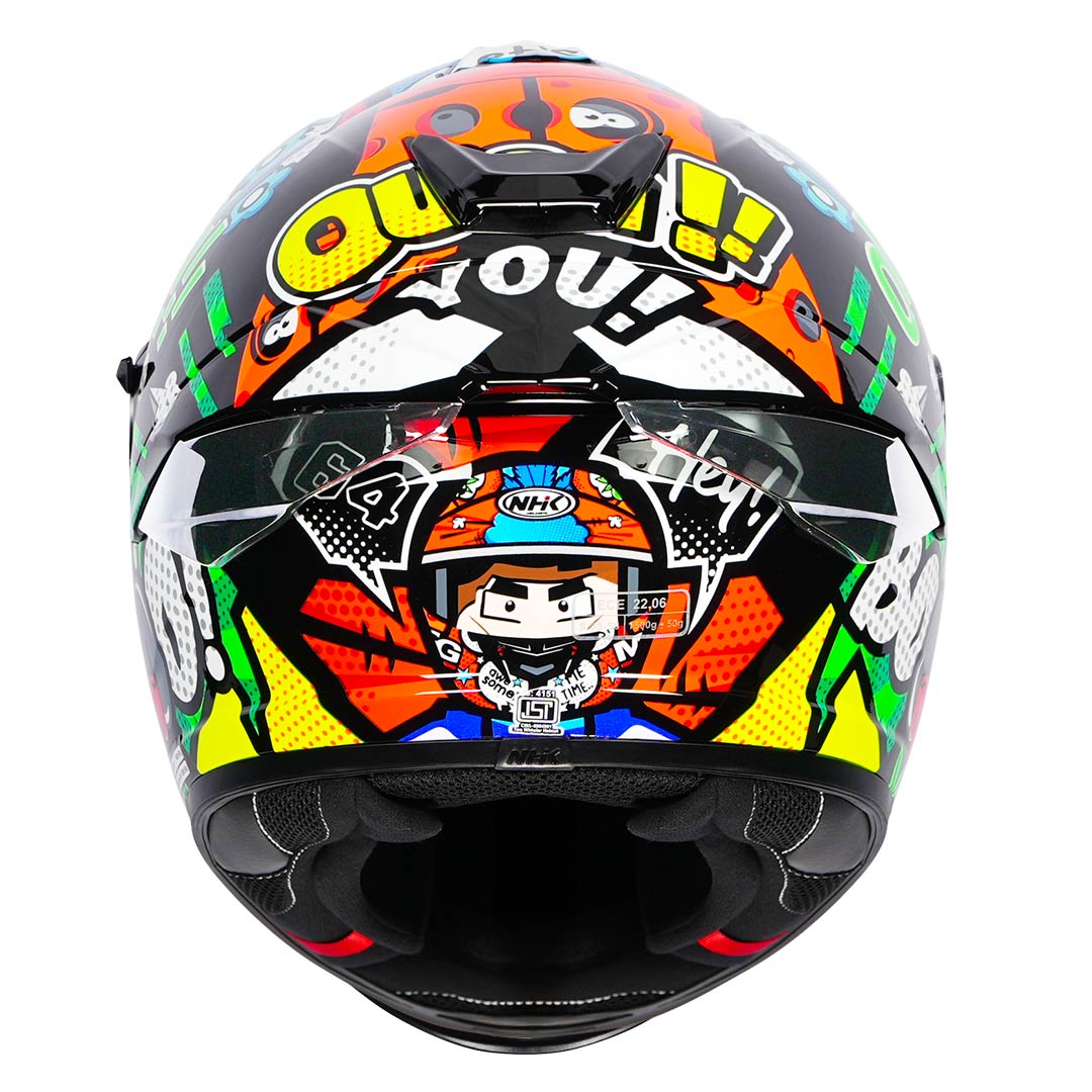 NHK K5R BO Bend 64 #10 Gloss Black Helmet– Moto Central