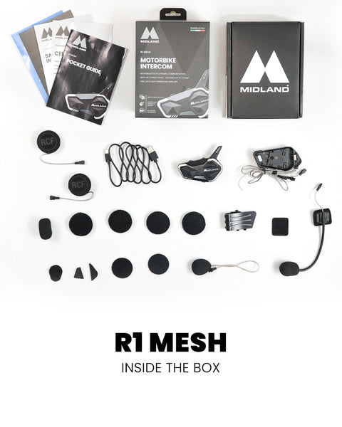 Midland R1 Mesh Helmet Intercom (Single)– Moto Central