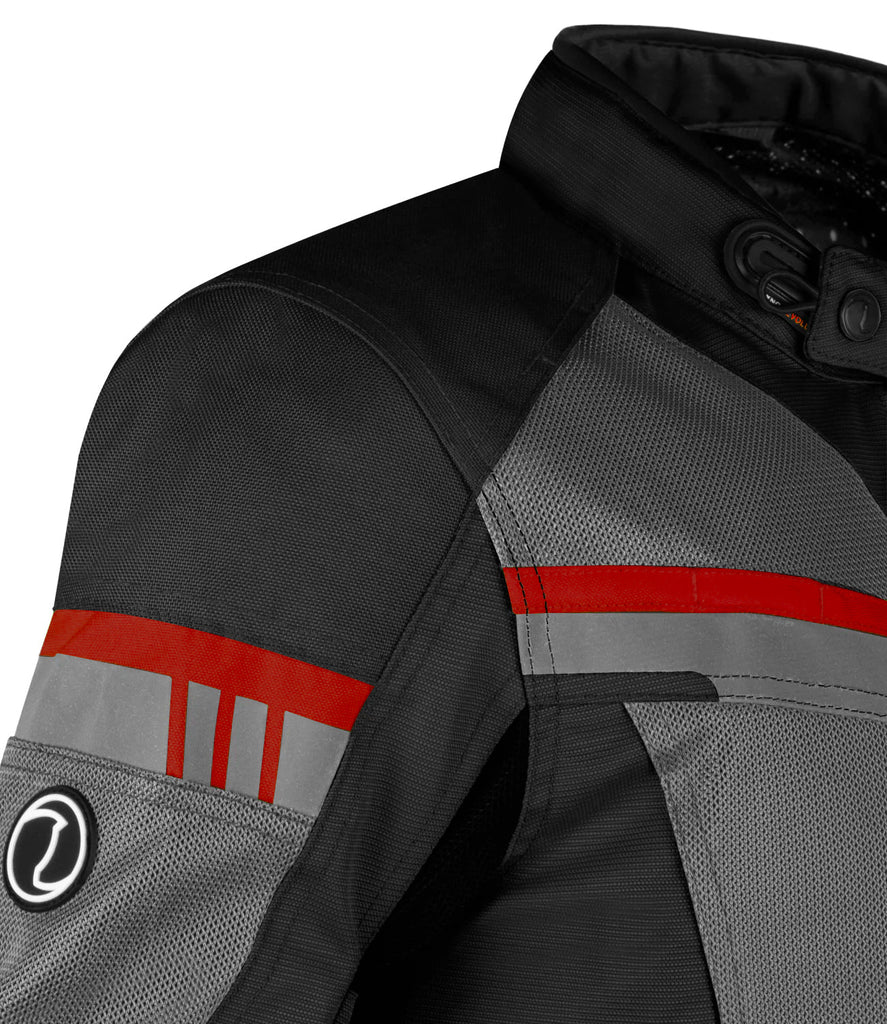Rynox Stealth Air Pro Riding Jacket (Black Grey Red)– Moto Central
