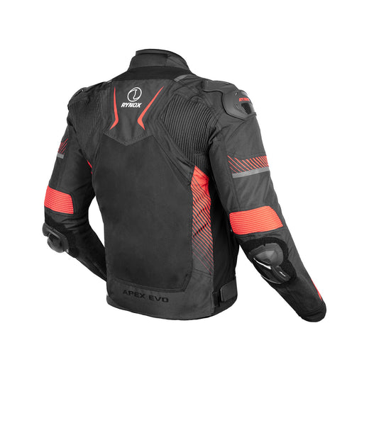 Rynox Apex Evo Riding Jacket CE Certified Class AA (Black Red)– Moto ...