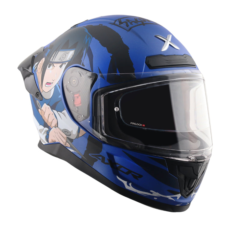 AXOR Saber Sasuke Dull Dark Blue Black Helmet– Moto Central