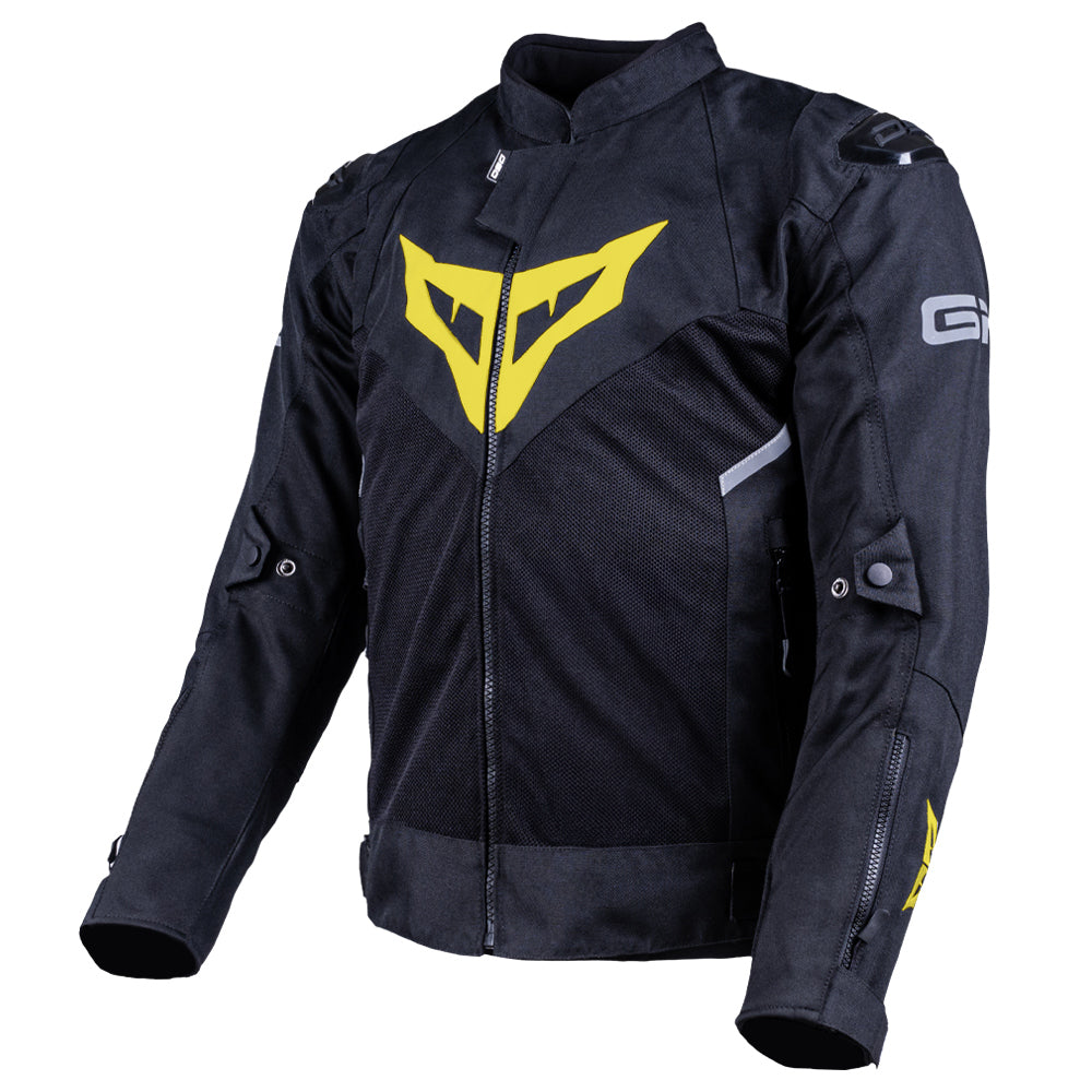 DSG GPX Riding Jacket Black Fluro Yellow– Moto Central