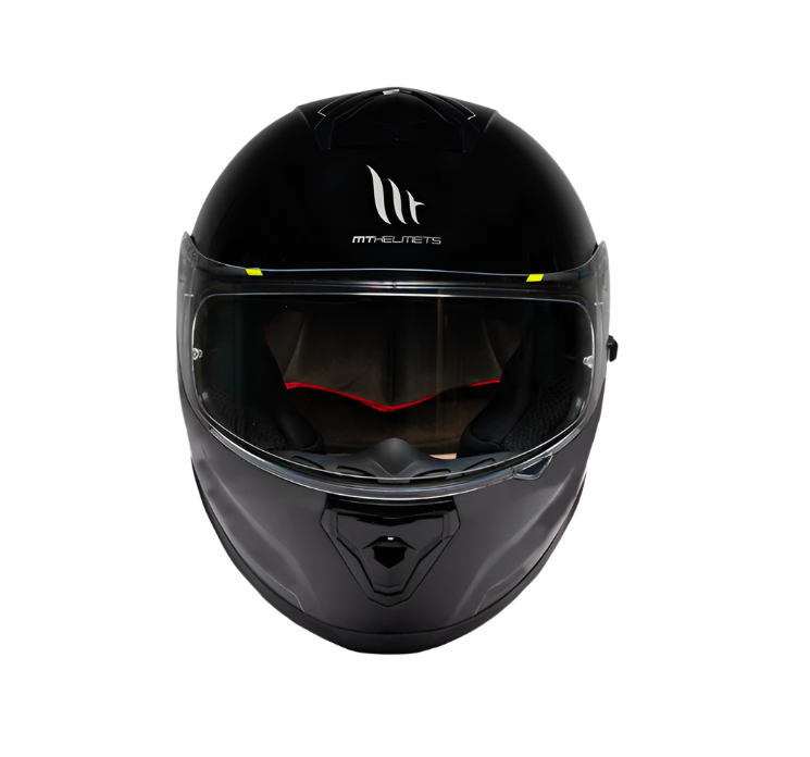 MT Thunder 3 SV Spoiler Solid A1 Gloss Black Helmet– Moto Central