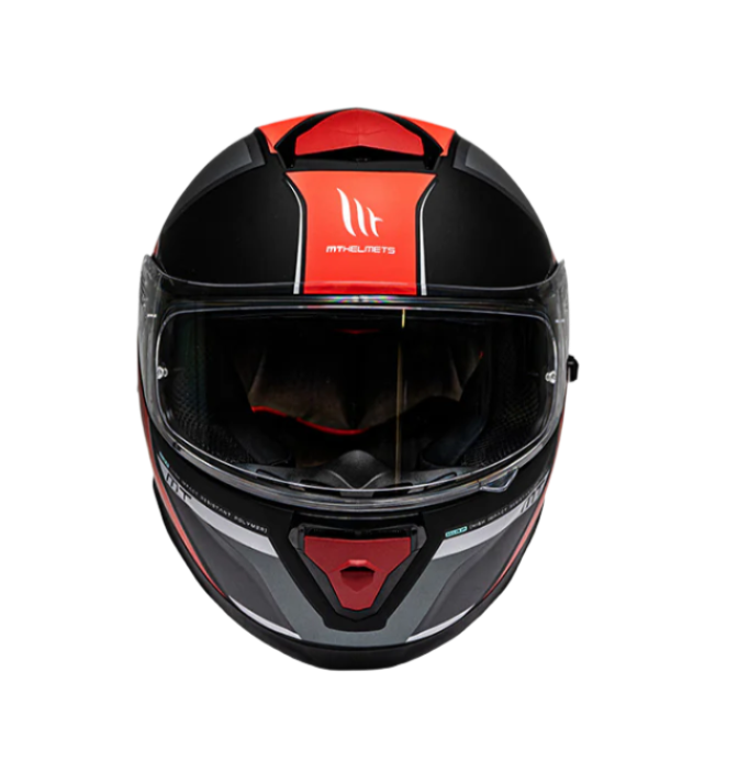 MT Thunder 3 SV Spoiler Nova B5 Matt Black Grey Red Helmet– Moto Central