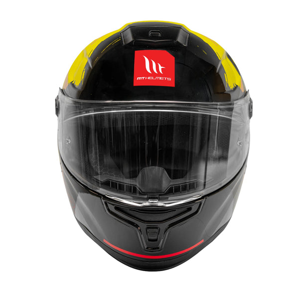 MT Hummer B Monti Gloss Black Yellow B3 Helmet– Moto Central
