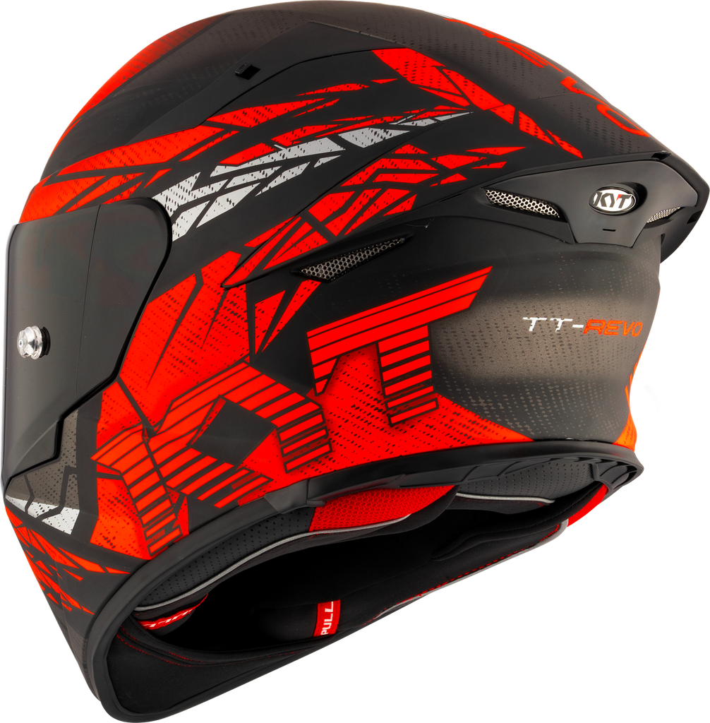 KYT TT Revo Combustion Matt Black Red Helmet– Moto Central